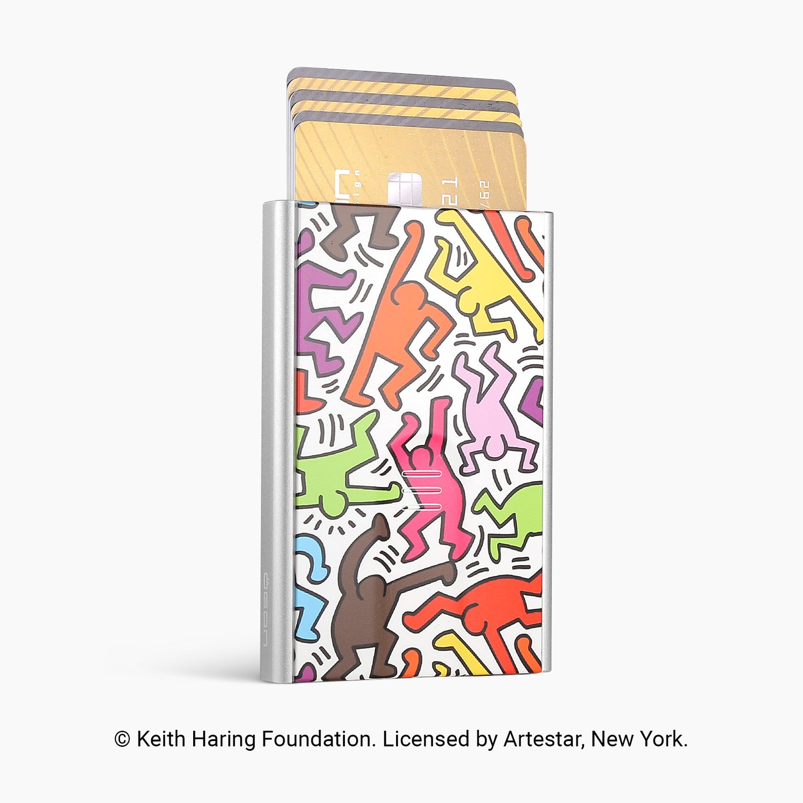 Porte-cartes automatique SLIDER | Collab Keith Haring Color – ÖGON Design