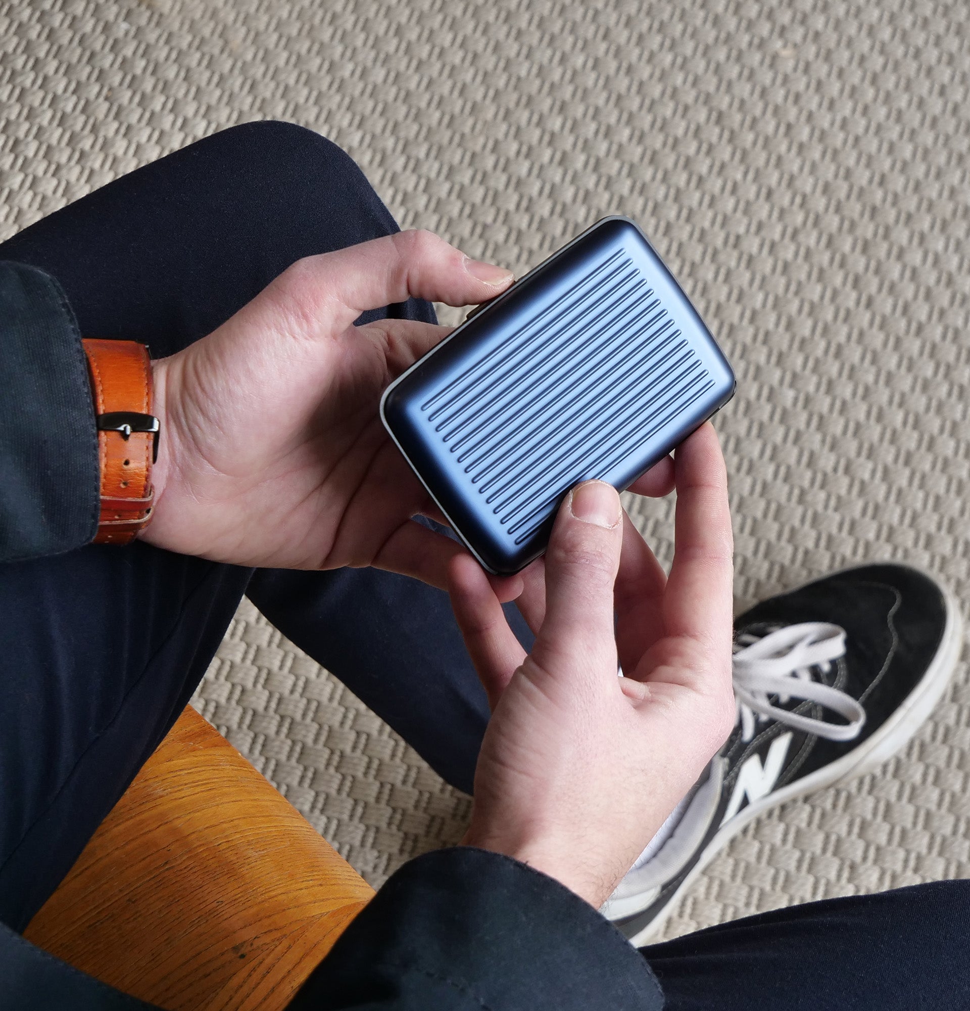 Card Case STOCKHOLM Premium | Navy Blue – ÖGON Design